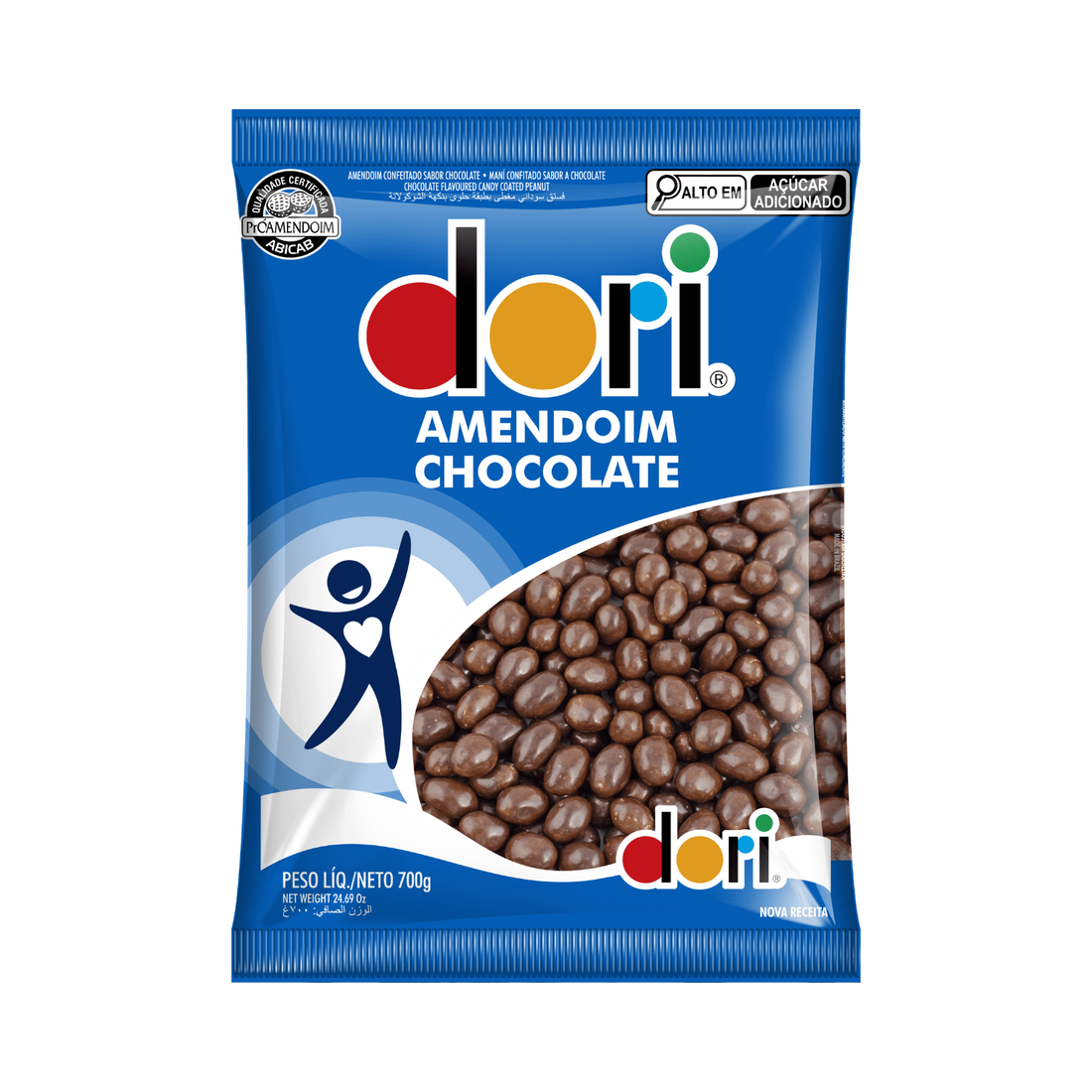 Amendoim Dori Coberto com Chocolate (700g) – Brasil Eu Quero