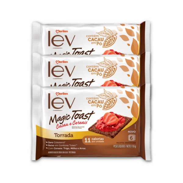 Marilan Lev Magic Toast (3x110g) - Flavors: – Brasil Eu Quero