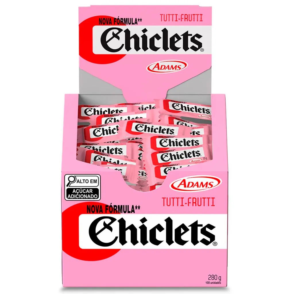 Adams Chiclets Tutti Frutti 280g – Brasil Eu Quero