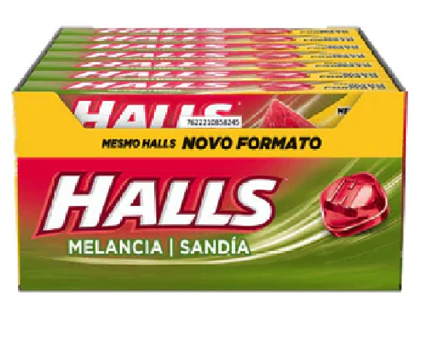 Drops Halls Watermelon Box 21 x 28g – Brasil Eu Quero