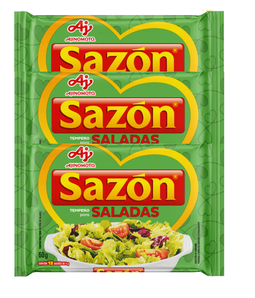 Seasoning SAZÓN® Salad 4 x 60 Gr. – Brasil Eu Quero!