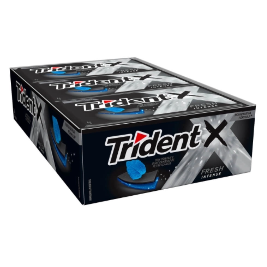 Trident Fresh Intense Chewing Gum 12 x 26.6g – Brasil Eu Quero!