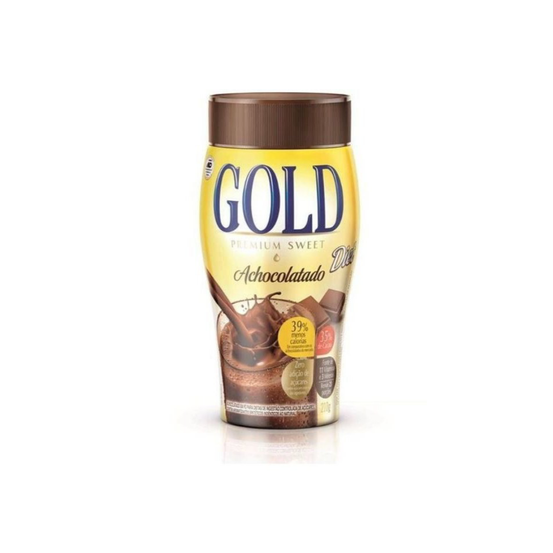 Achocolatado Em Pó Diet Gold Premium Sweet Pote 200g – Brasil Eu Quero!